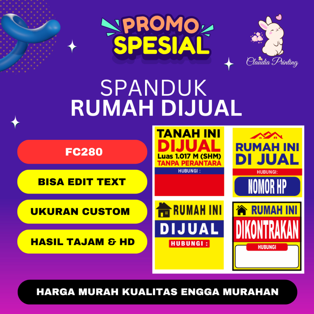 Jual Spanduk Banner Ruko Dikontrakan / Ruko Dijual / Toko Disewakan ...