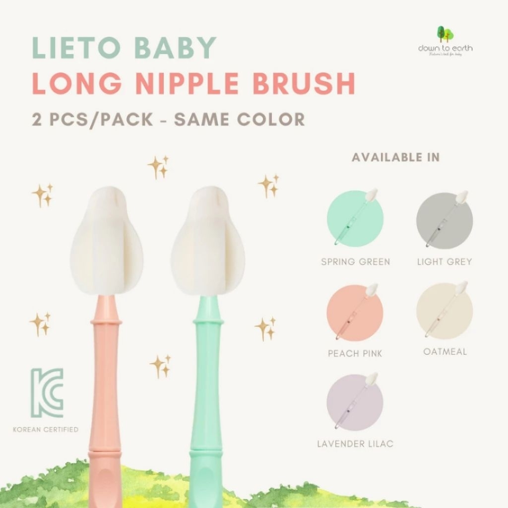 Jual Lieto Nipple Long Brush | Sikat Botol Dot Bayi Lieto Korea ...