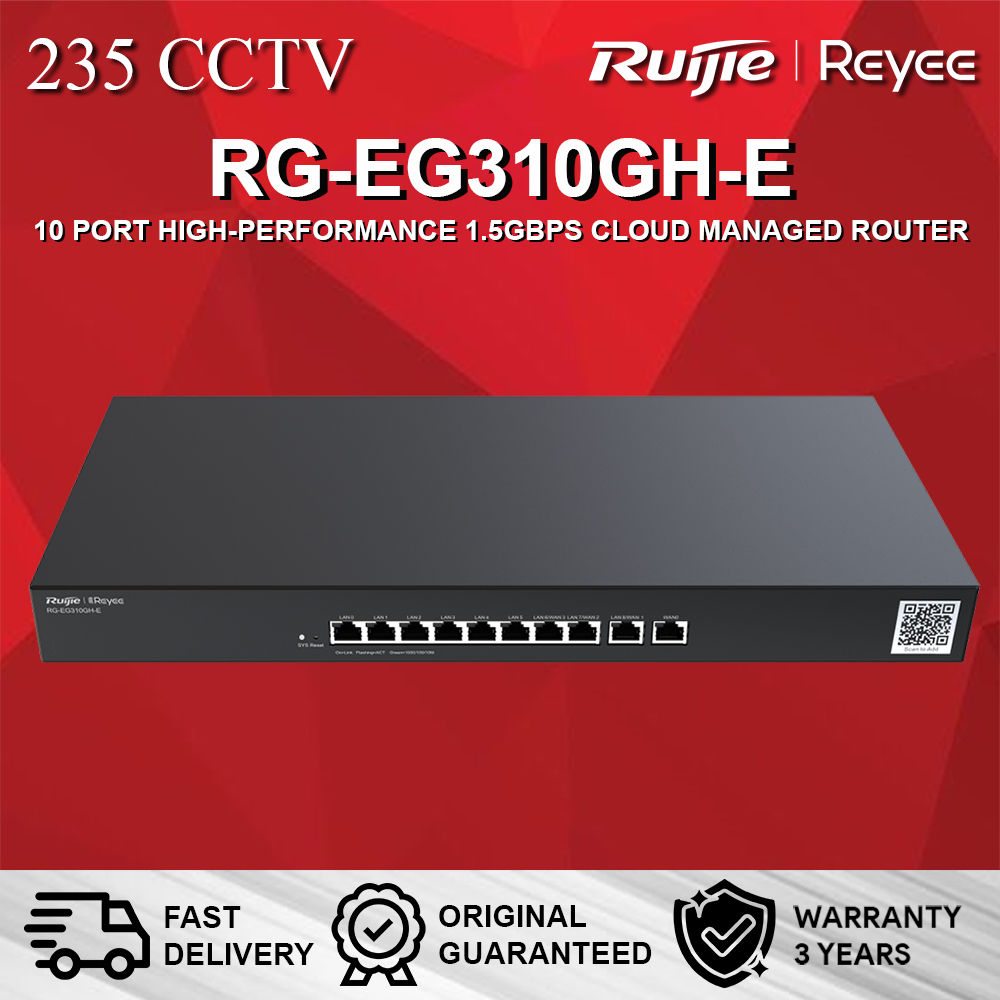 Jual RUIJIE REYEE RG-EG310GH-E 10 PORT HIGH-PERFORMANCE 1.5GBPS CLOUD ...