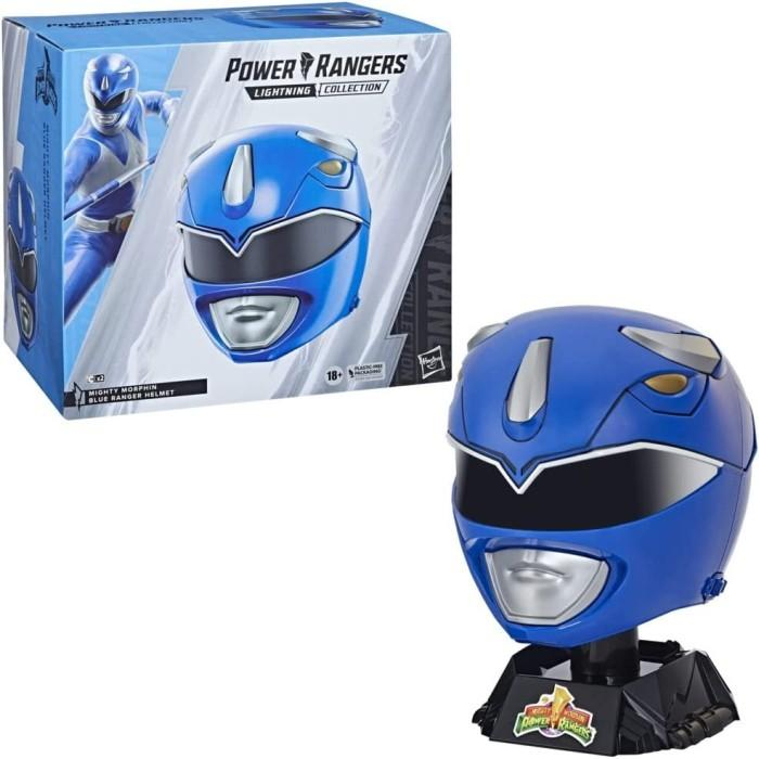 Jual Hasbro Power Rangers Lightning Collection Blue Ranger Helmet ...
