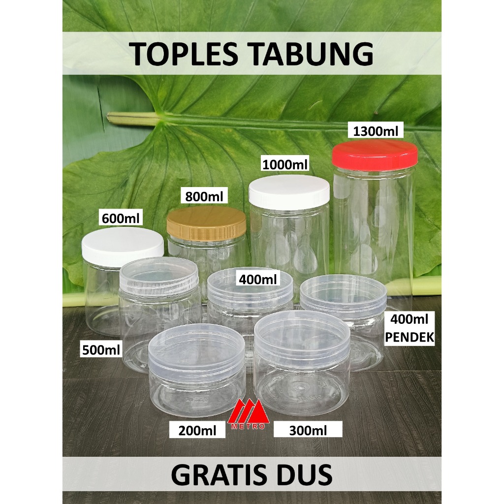 Jual Gratis DUS - Set (Botol+Tutup) - TOPLES TABUNG TIN FOX KUE 600 ml ...
