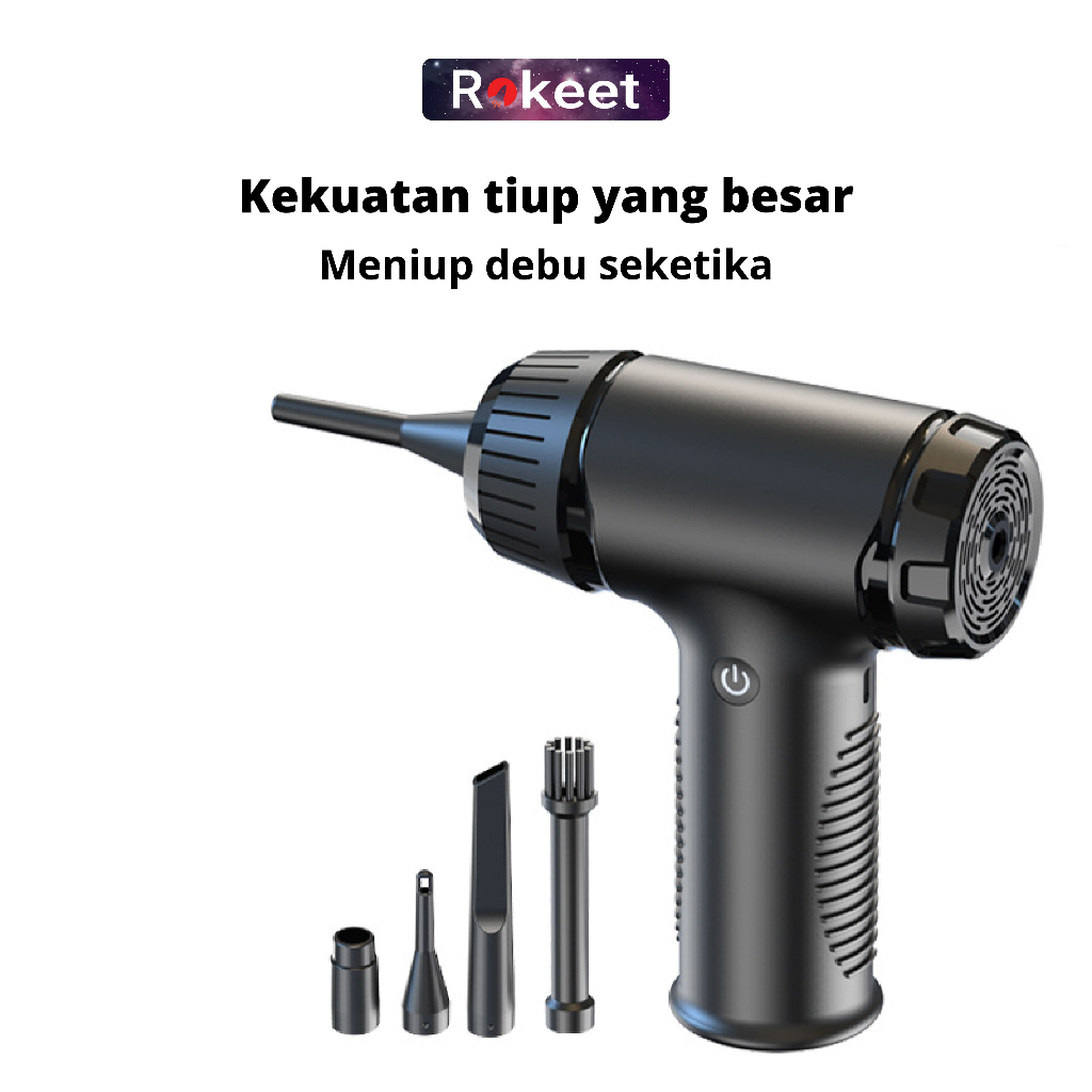 Jual Rokeet Air Duster Blower Cleaner Portable Peniup Debu Elektrik ...