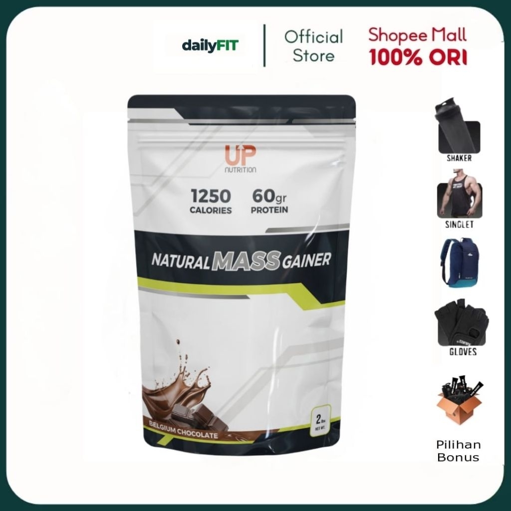 Jual UP Nutrition Natural Mass Gainer 2 Lbs Weight Protein | Shopee ...