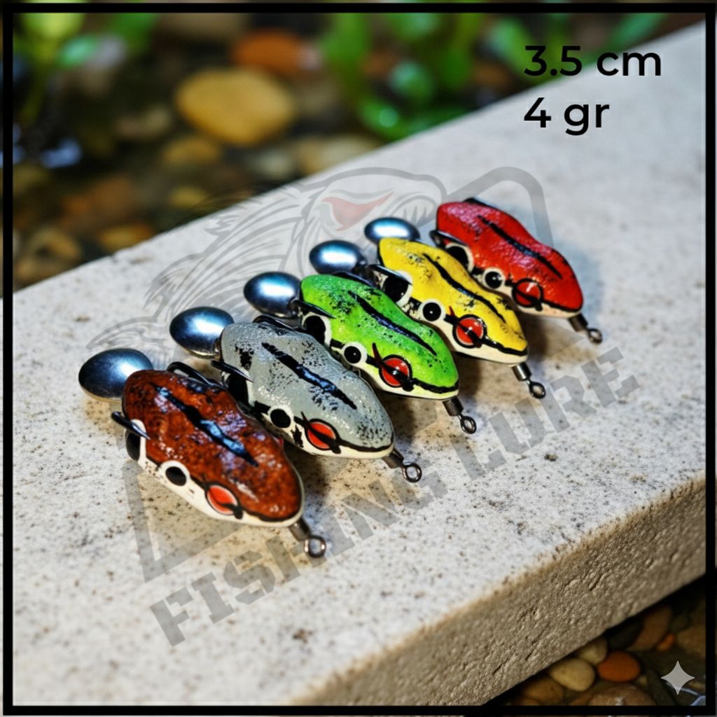 Jual Soft Frog Umpan Casting Gabus 3.5 cm | DR Lure | Shopee Indonesia