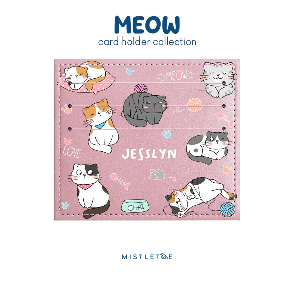 Jual Meow II Custom Card Holder - Dompet Wallet Kartu | Shopee Indonesia