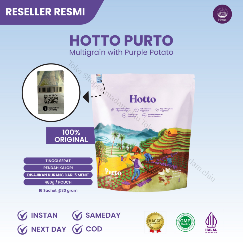 Jual Hotto Purto Multigrain Sereal Cereal Meal Replacement Baricho ...