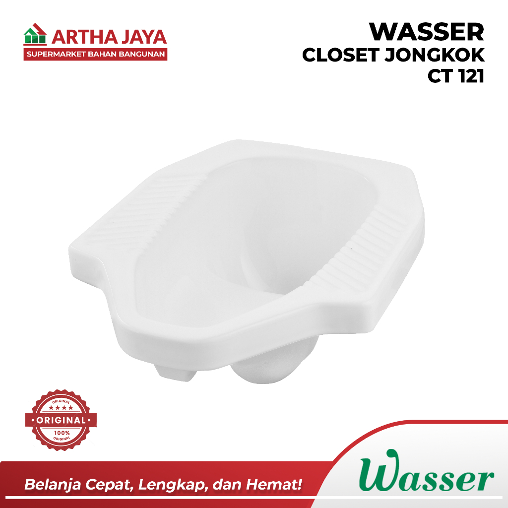 Jual Wasser CT 121 Kloset / Toilet / Wc Jongkok Putih CT-121 | Shopee ...