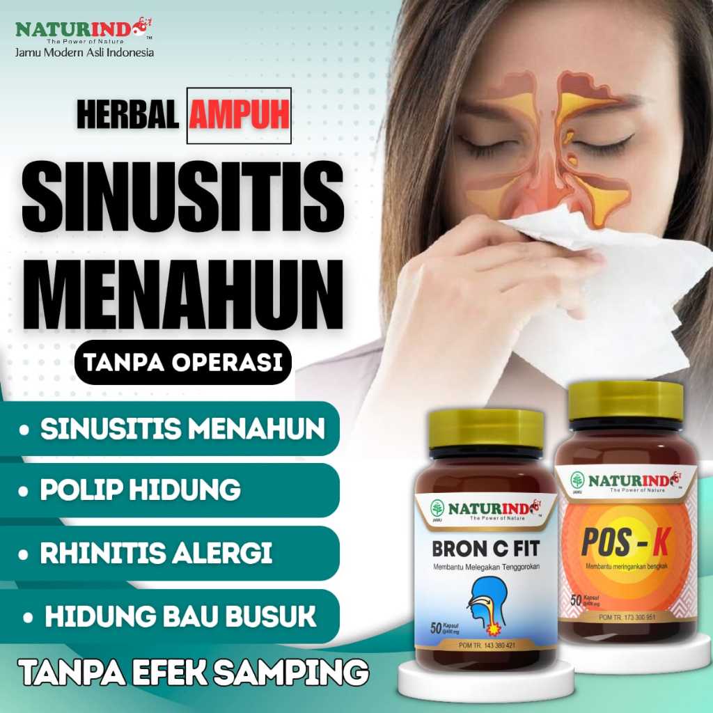 Jual Obat Sinusitis Paling Ampuh Herbal Sinusitis Kronis Rhinitis Polip ...