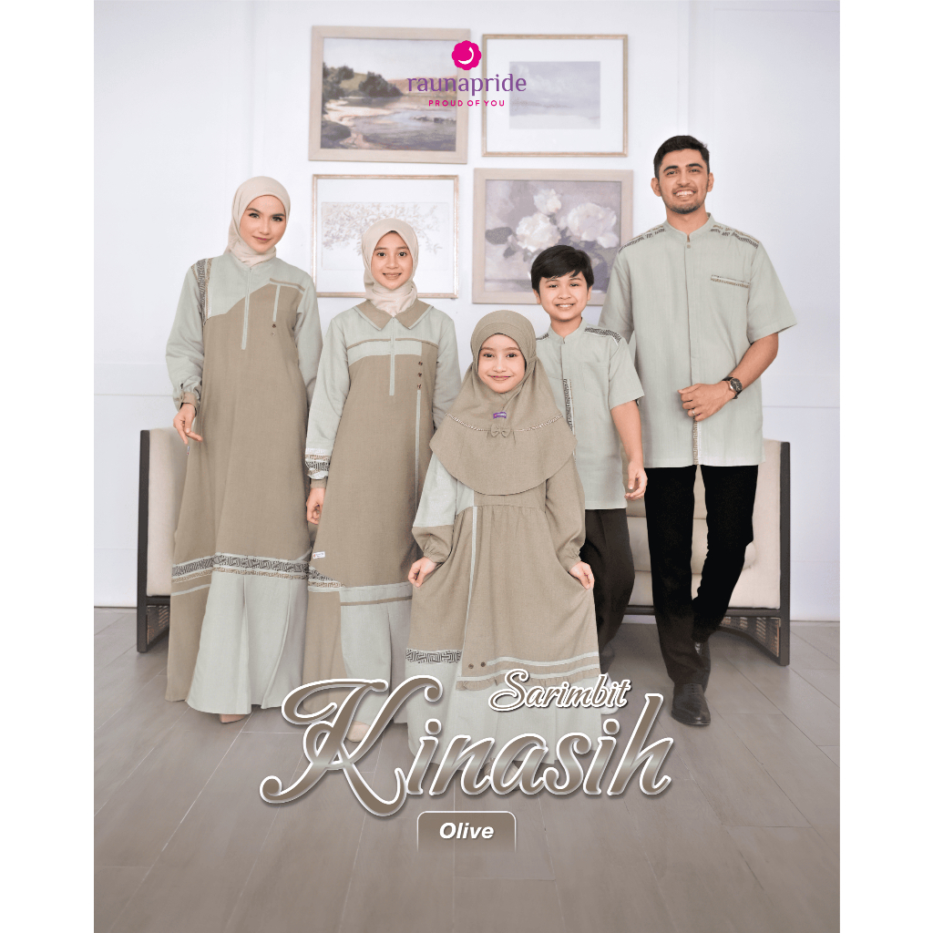 Jual Sarimbit 2026 Raunapride Kinasih Olive Sarimbit Terbaru 2026 Rauna ...