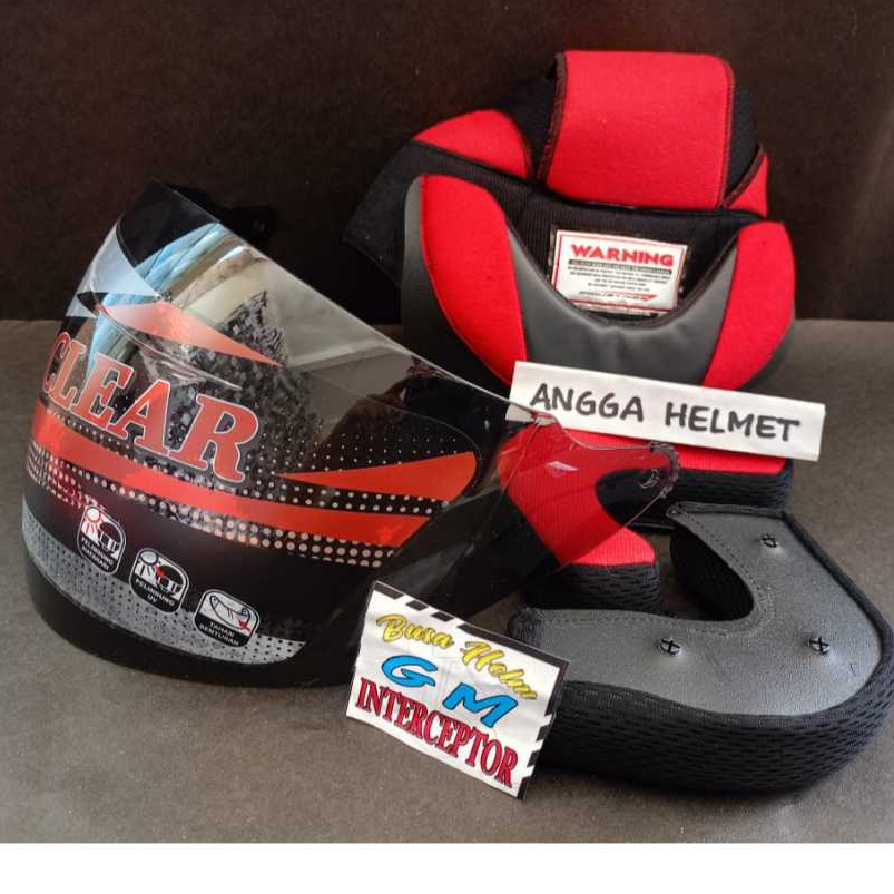 Jual Busa Helm GM INTERCEPTOR + Kaca Helm GM INTERCEPTOR | Shopee Indonesia