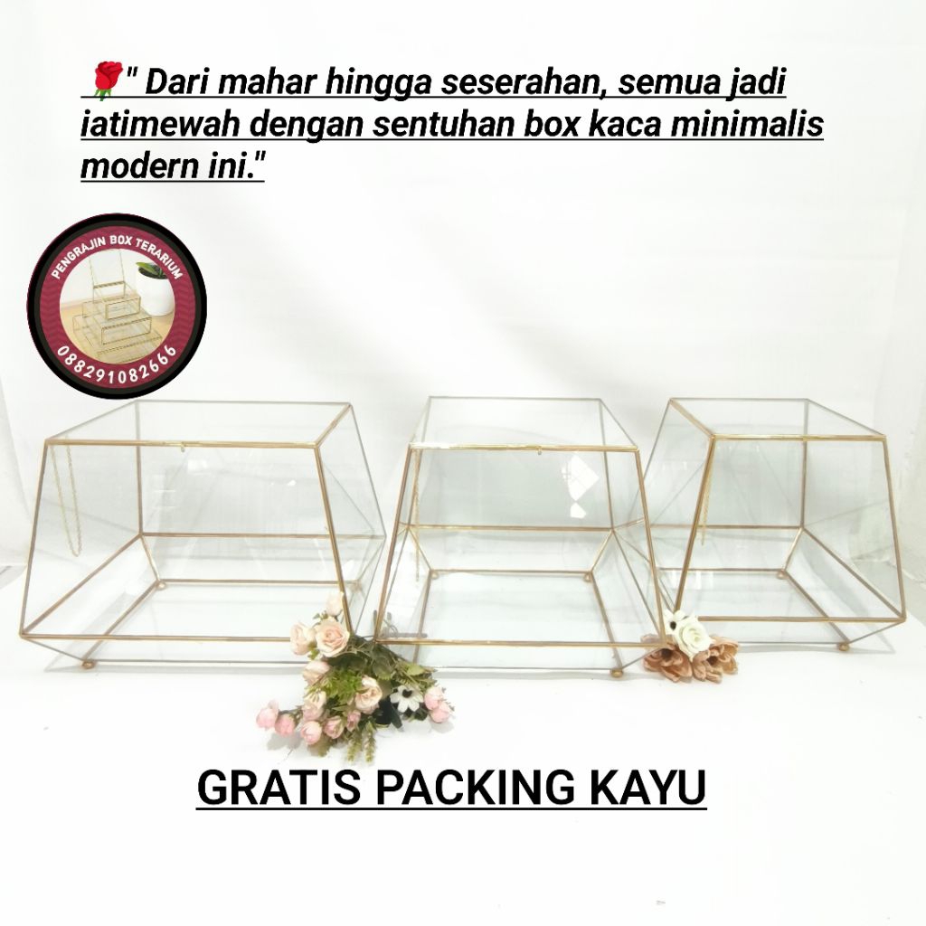 Jual Box Hantaran Lamaran Elegan – Kotak Kaca Akrilik Premium untuk ...