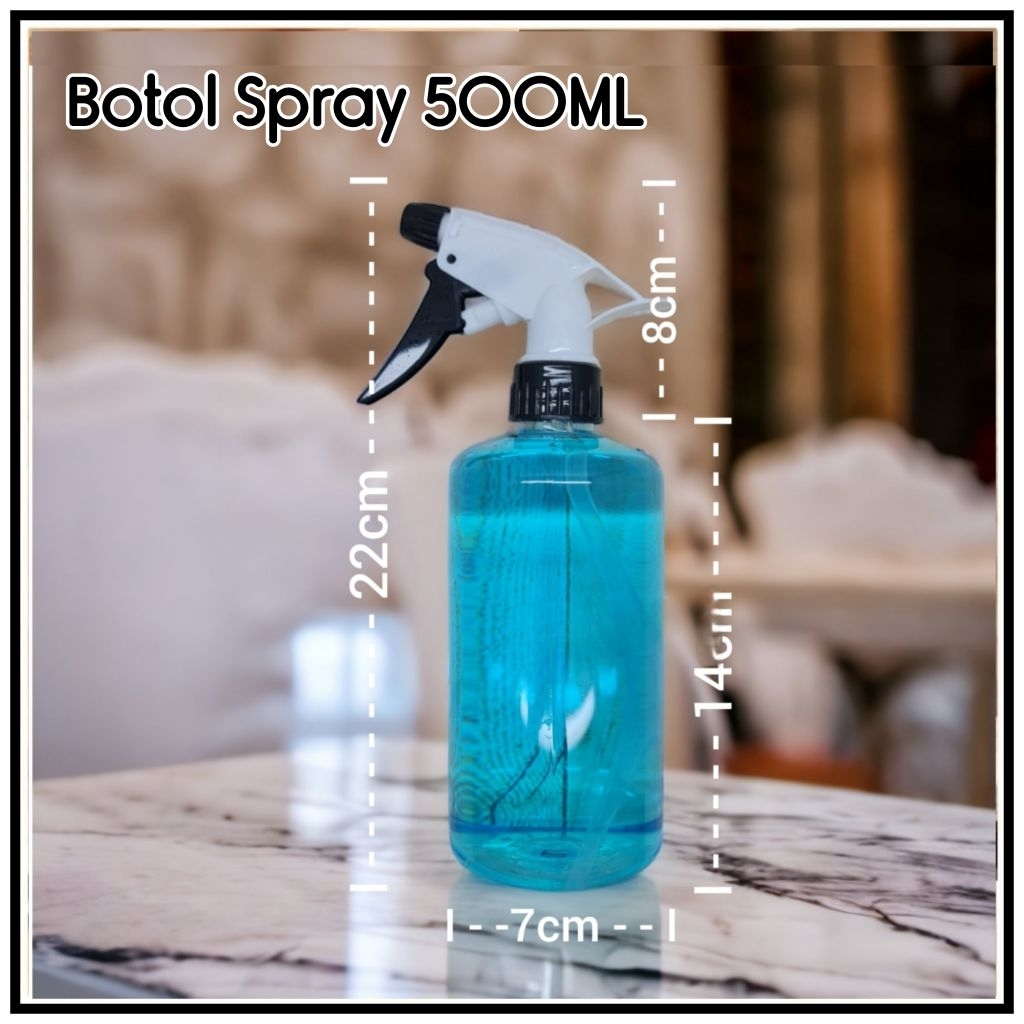 Jual BOTOL SPRAY 500ML, BOTOL SPRAY PLASTIK | Shopee Indonesia