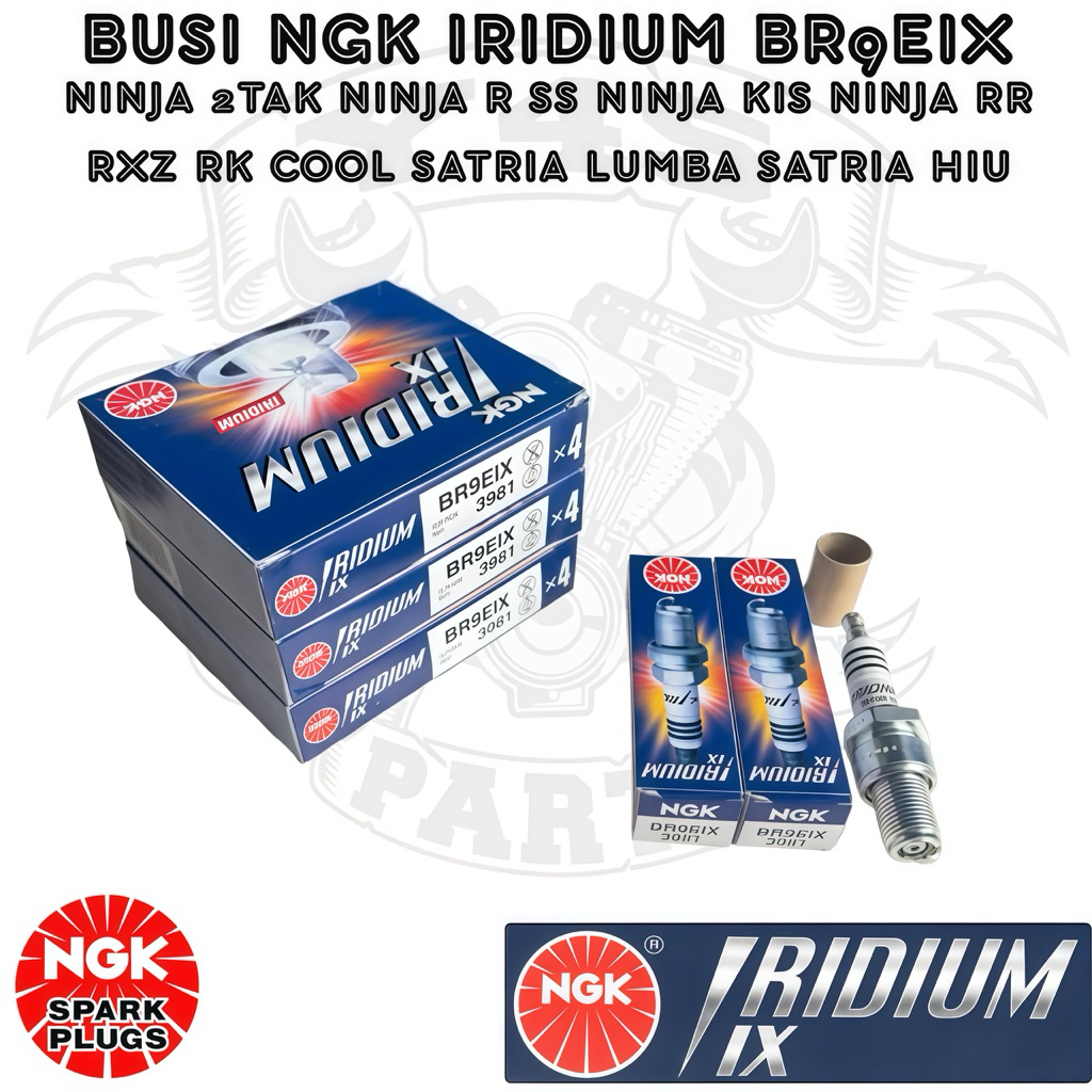 Jual BUSI NGK IRIDIUM BR9EIX NINJA R SATRIA LUMBA SATRIA 2 TAK SATRIA ...