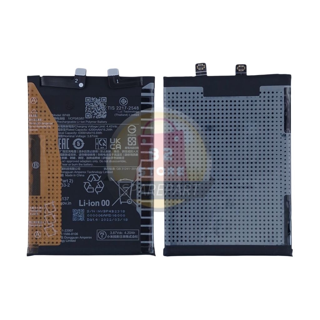 Jual BATERAI BP4B FOR XIAOMI MI 12 LITE BATTERY | Shopee Indonesia