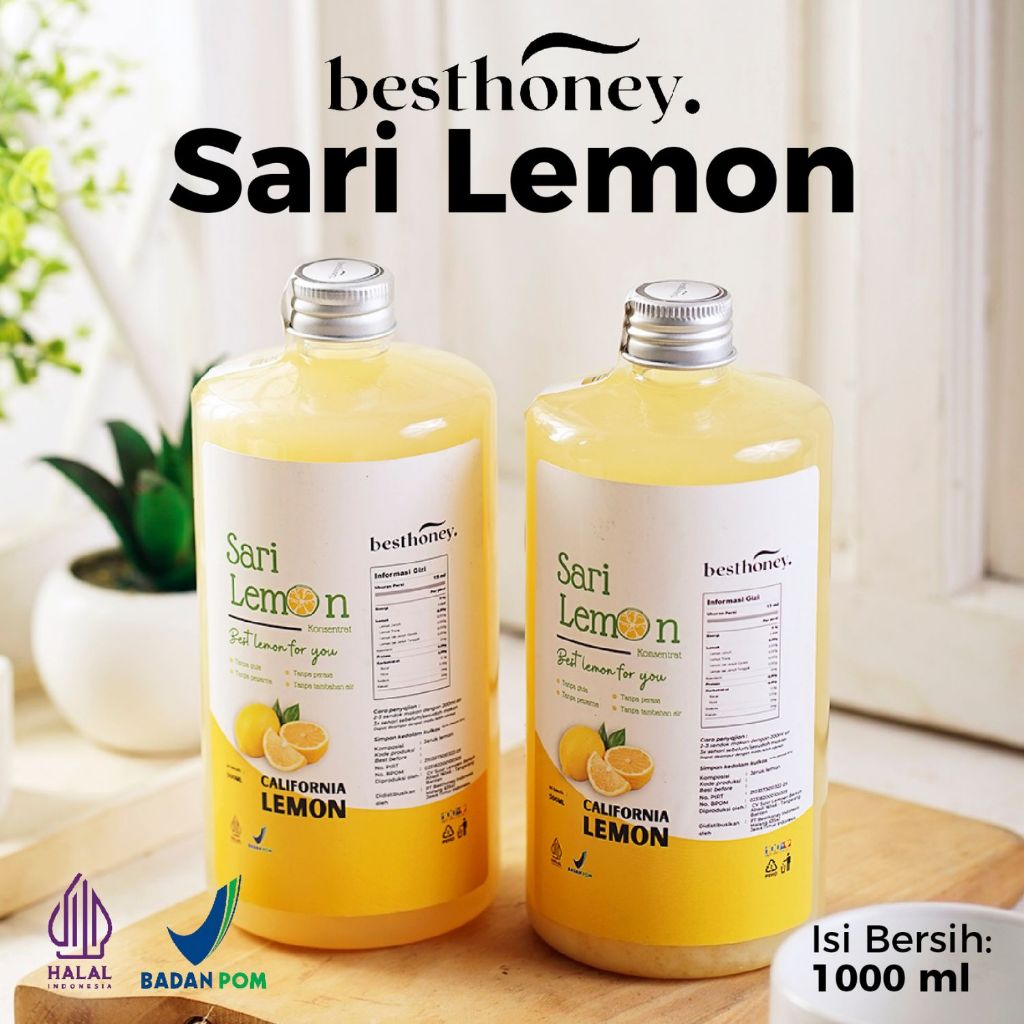 Jual Best Honey Sari Lemon Sari Lemon Asli Diet Detox Paket 2pcs Sari ...
