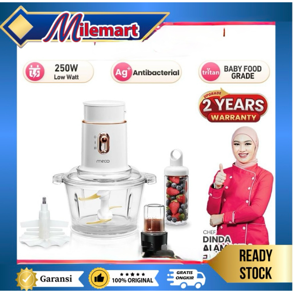 Jual MECOO Aesthetic 5 in 1 Antibacterial Odorless Chopper / Baby Food ...