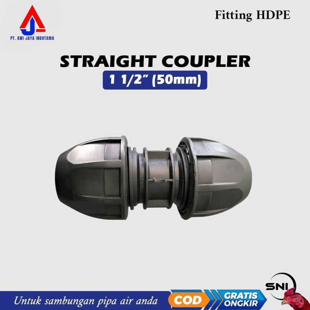 Jual STRAIGHT COUPLER UKURAN 1½ INCH ATAU 50MM | Shopee Indonesia
