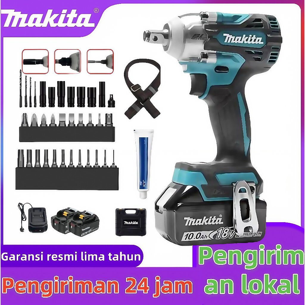 Jual Makita DTW285 18V2 Non -Rope Impact Wrench 980n.M Jenis Berat ...