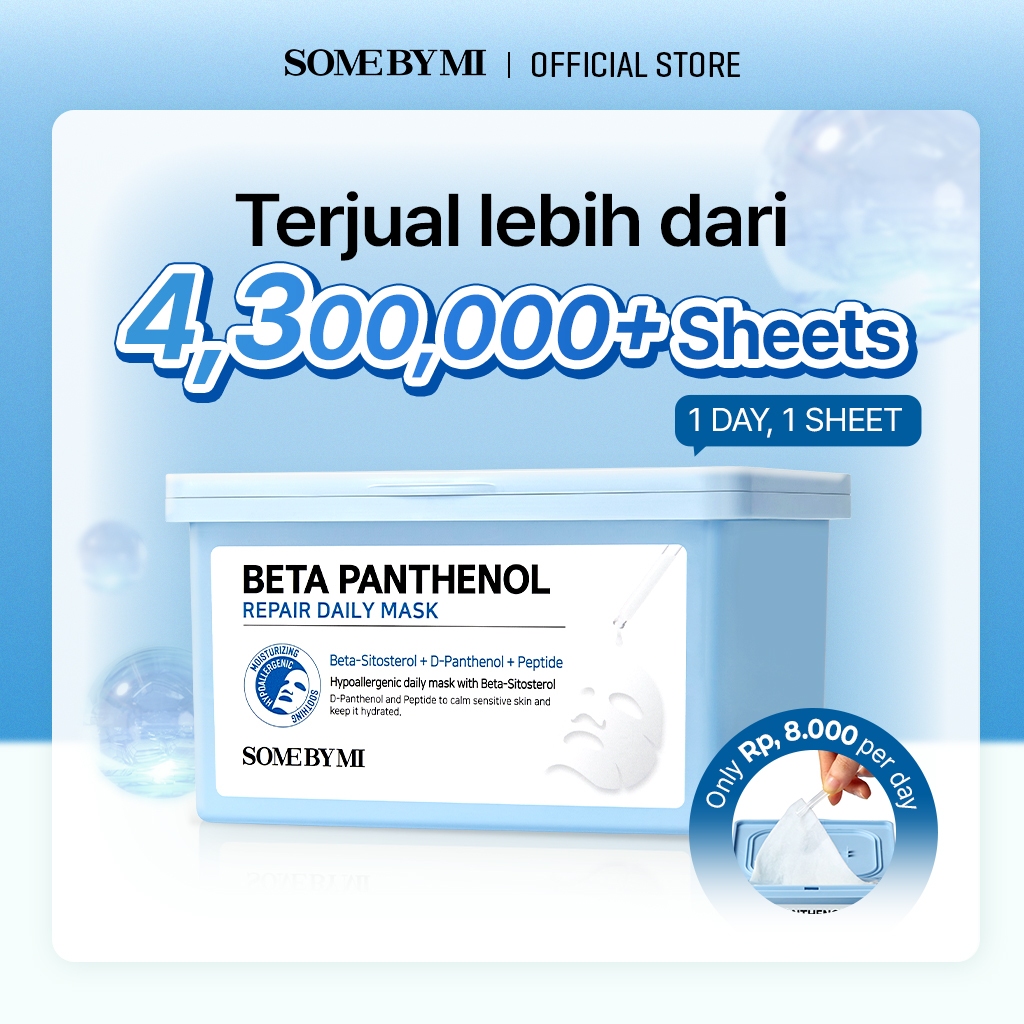 Jual SOME BY MI Beta Panthenol Repair Daily Mask [30ea] | Shopee Indonesia