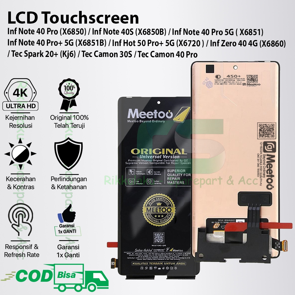 Jual LCD Touchscreen Infinix Note 40 Pro (4G) (X6850)(X6850B) /Note 40S ...