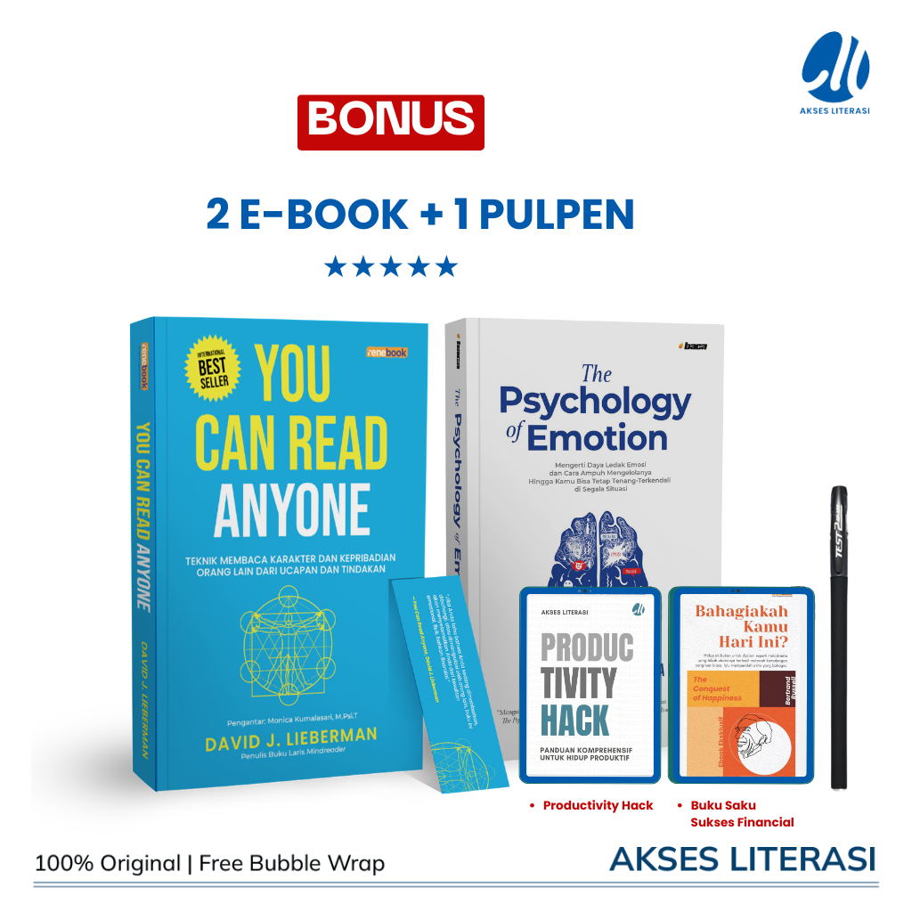 Jual [PAKET HEMAT] Buku You Can Read Anyone - The Psychology of Emotion ...