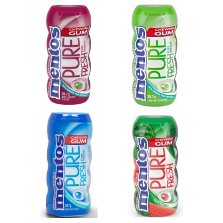 Jual Permen Mentos Pure Fresh Chewing Gum Sugar Free (Berat: 29.7 Gram ...