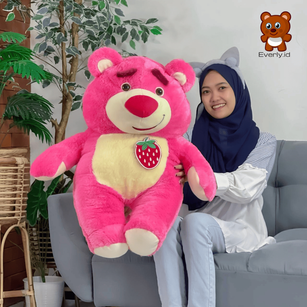 Jual Boneka Lotso Bear Strawberry Viral Seri TOY Story Lucu Mainan Kado ...