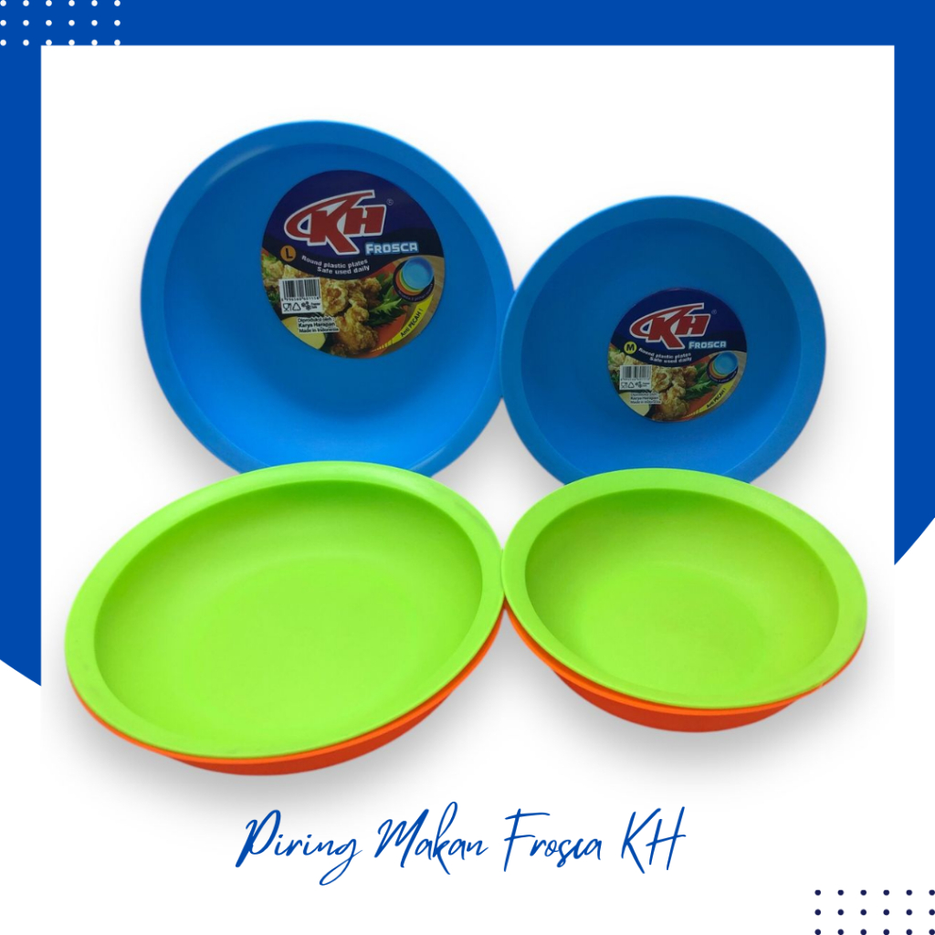 Jual Piring Makan Dalam KH Frosca Ukuran M Dan L Termurah | Shopee ...