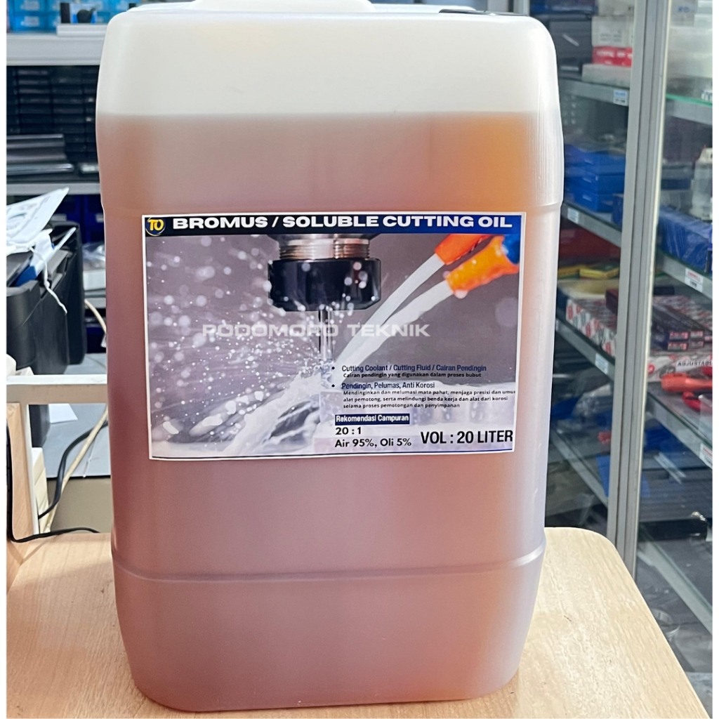 Jual Bromus Soluble Cutting Oil Oli Cutting Coolant Mesin CNC Milling ...