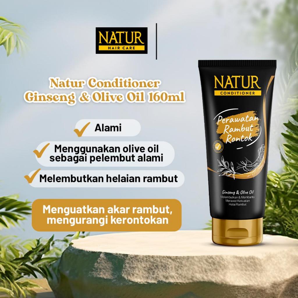 Jual NATUR Conditioner Ginseng Extract 160ml Anti Hair Fall ...