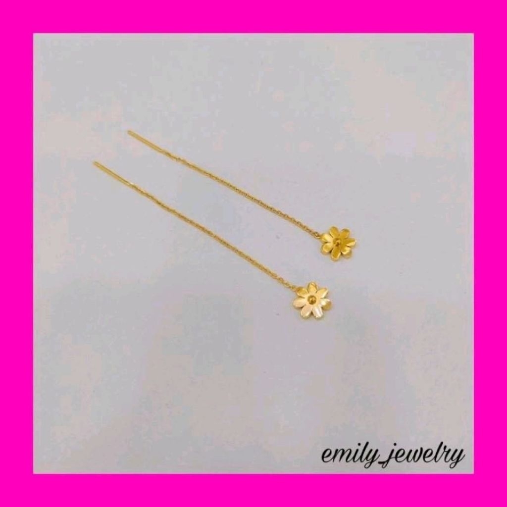 Jual ANTING TITANIUM PANJANG WANITA FASHION KOREA | Shopee Indonesia