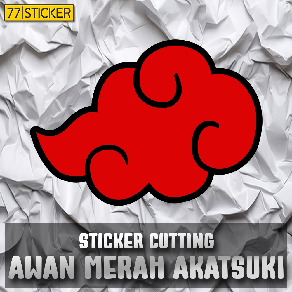 Jual Stiker Awan Merah Akatsuki Naruto – Cutting Vinyl Waterproof ...