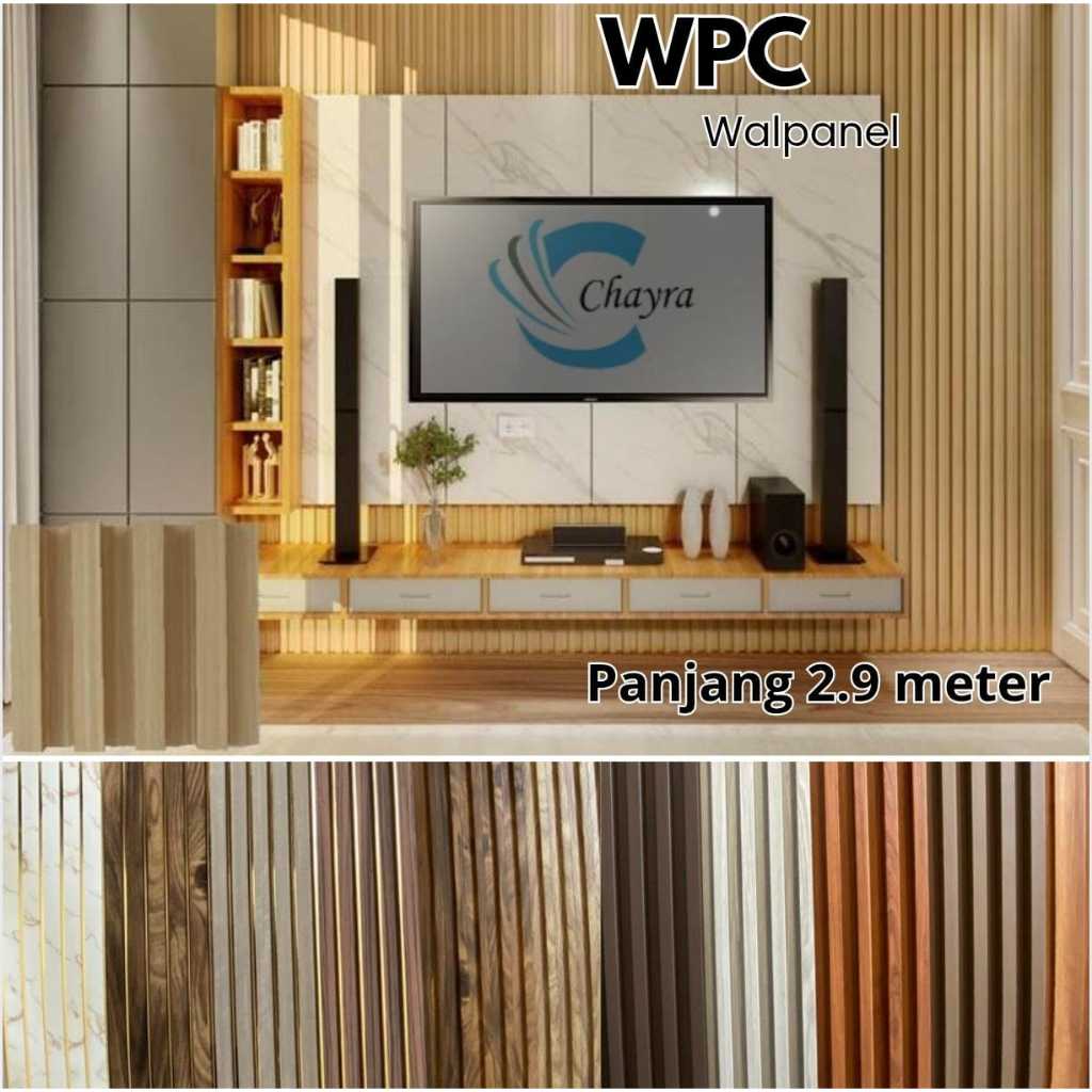 Jual 2,9 meter Garis sudut berbentuk L panel dinding WPC Trim Panel ...