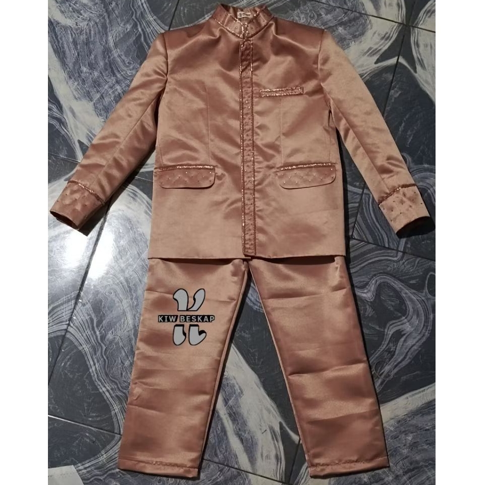 Jual Beskap Anak, Beskap Tradisional Model Kancing Dalam Payet | Shopee ...