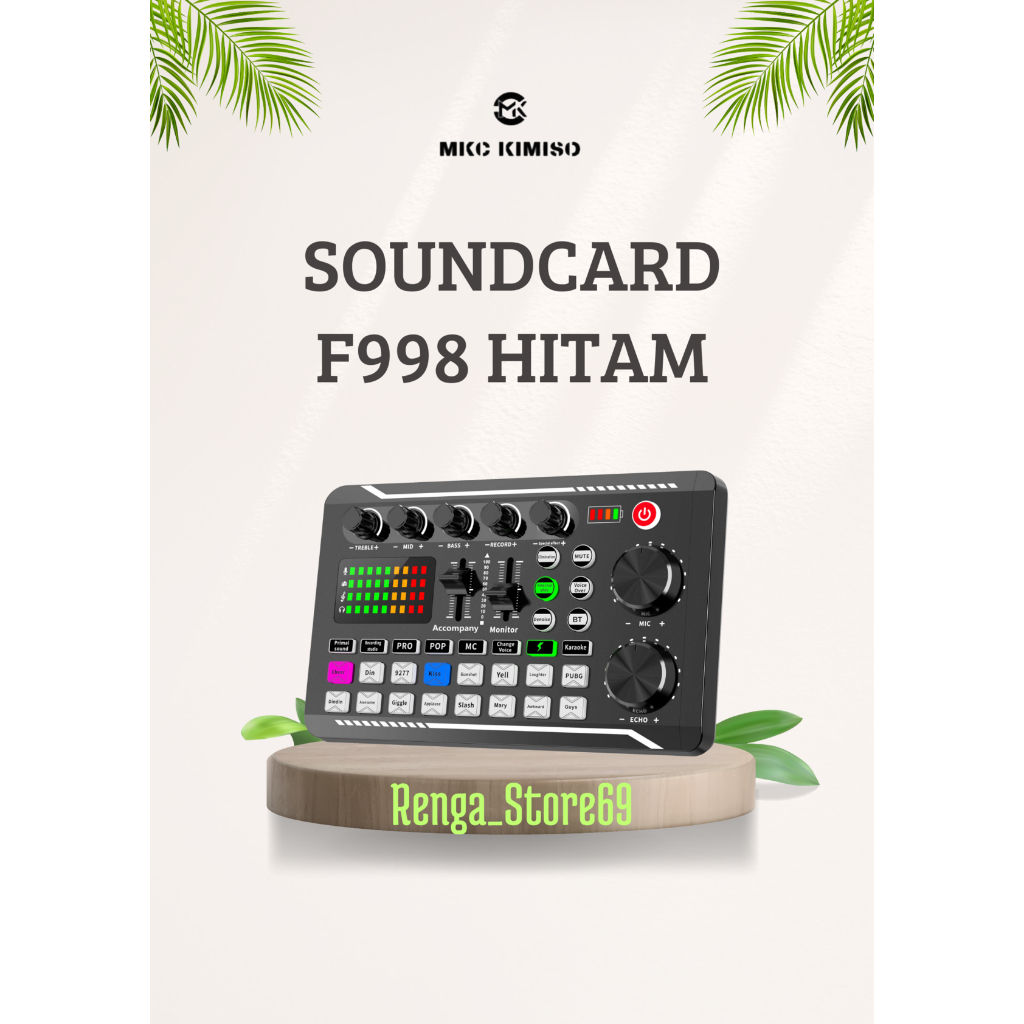 Jual SOUNDCARD LIVE F998 HITAM SOUNDCARD AUDIO BROADCAST | Shopee Indonesia
