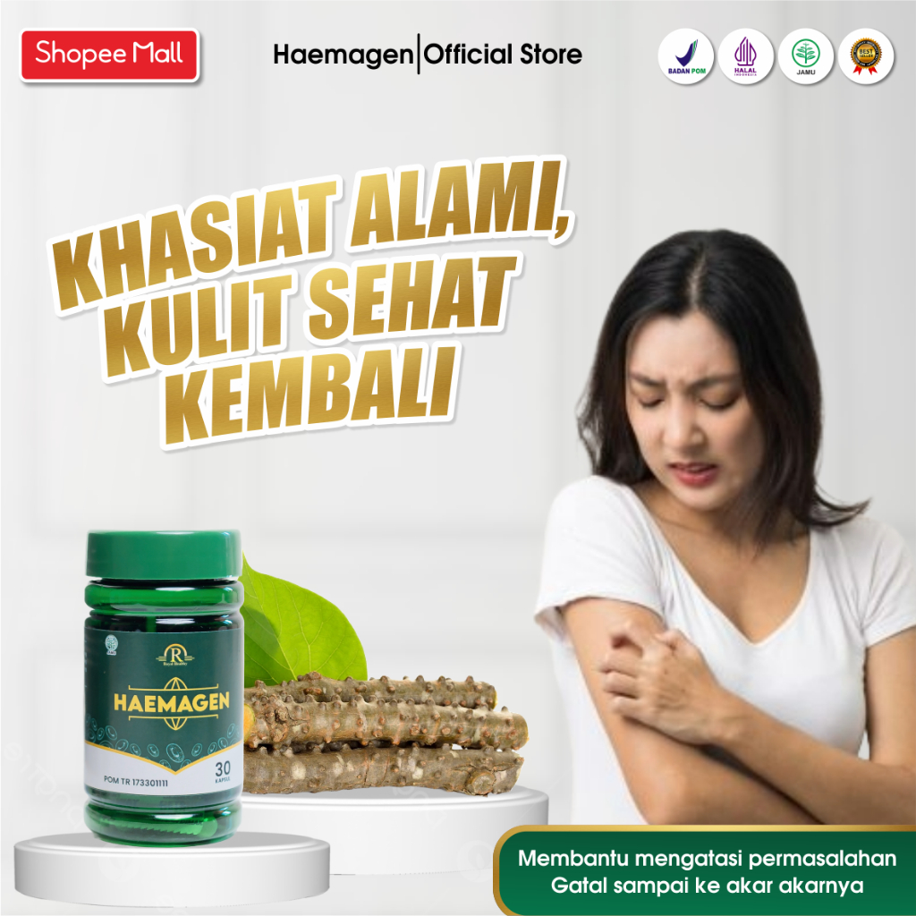 Jual Haemagen 30 Kapsul - Obat Herbal Meringankan Gatal Kulit | Shopee ...