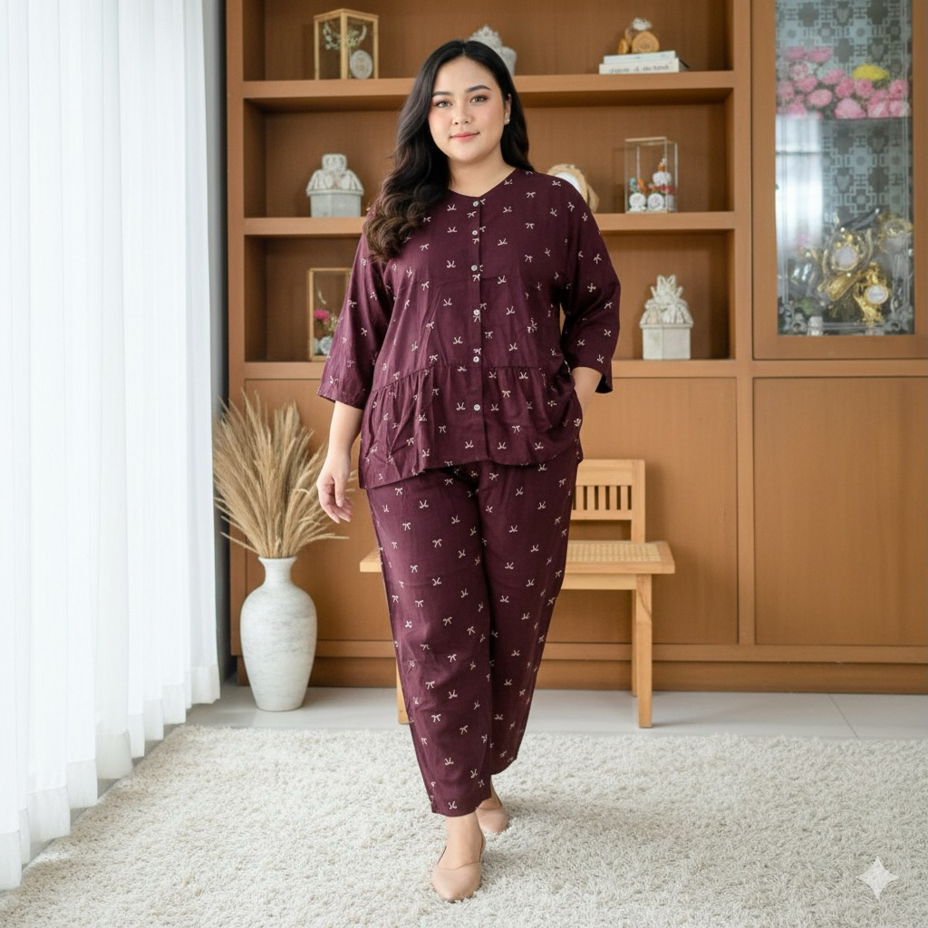 Jual YAMARA FARA ONE SET JUMBO LD 130 CM | setelan panjang jumbo muat ...