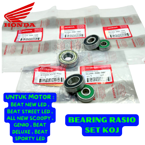 Jual BEARING RASIO SET KOJ ASLI ORIGINAL HONDA ALL NEW SCOOPY/GENIO ...