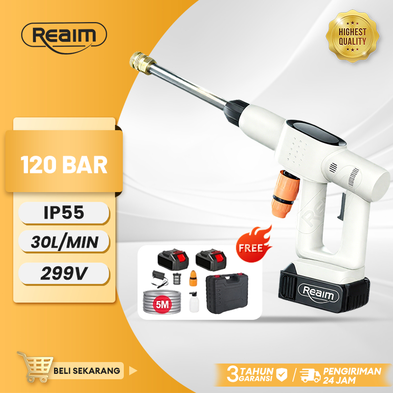 Jual REAIM Jet Cleaner 120Bar Semprotan Cuci Motor Mesin Cuci Mobil ...