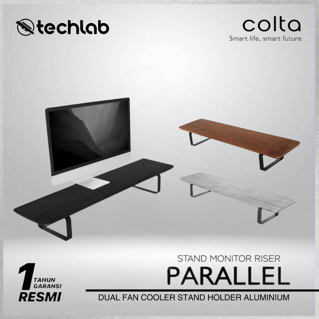 Jual Colta Parallel Desk Shelf Aluminium Meja PC Laptop Computer Steel ...