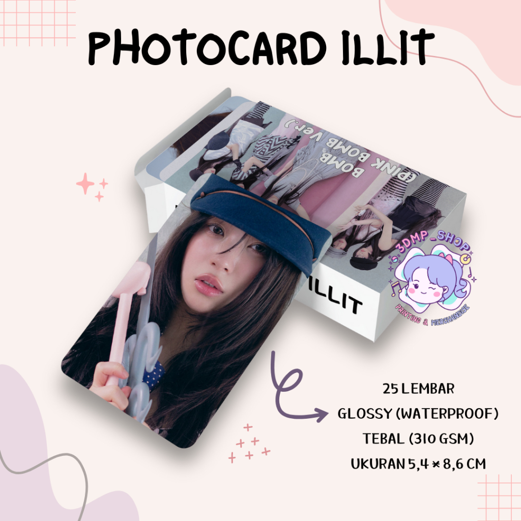 Jual [25 LEMBAR] PHOTOCARD PHOTO LOMO CARD LOMOCARD ILLIT ILL LIKE YOU ...