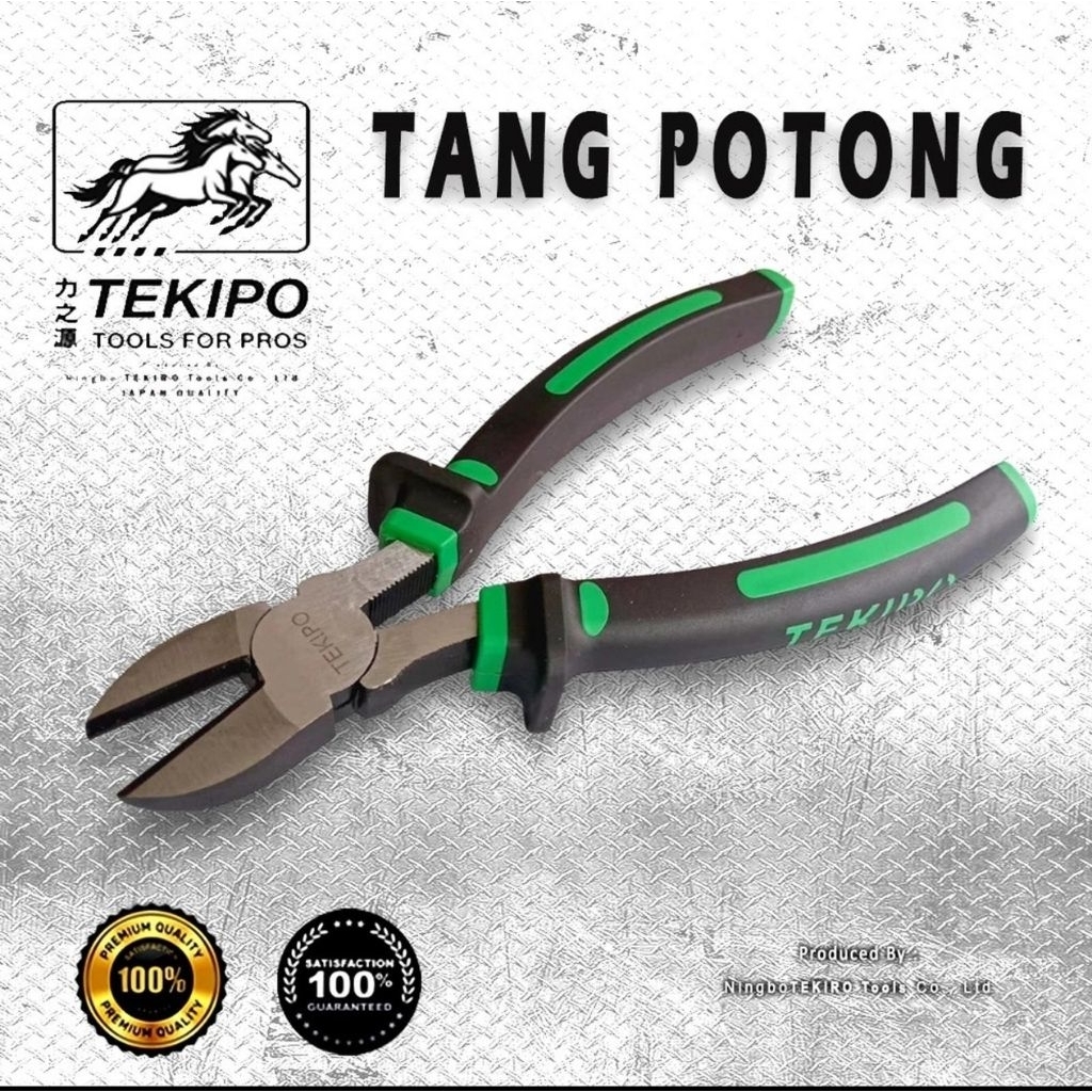 Jual Tekipo Tang potong 4,5" / 6" / 8" ( diagonal Pliers) | Shopee ...