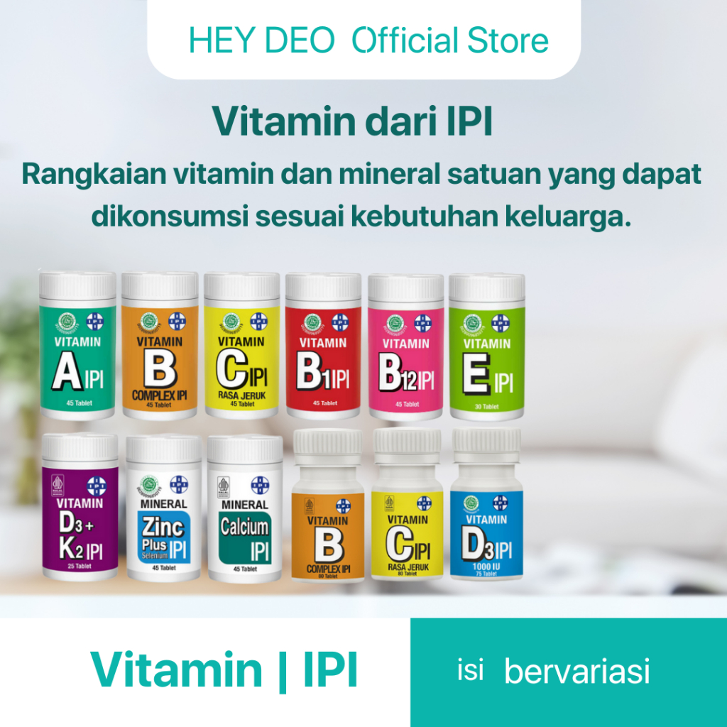 Jual HEY DEO – IPI Vitamin 45 Tablet: Suplemen Multivitamin Lengkap ...