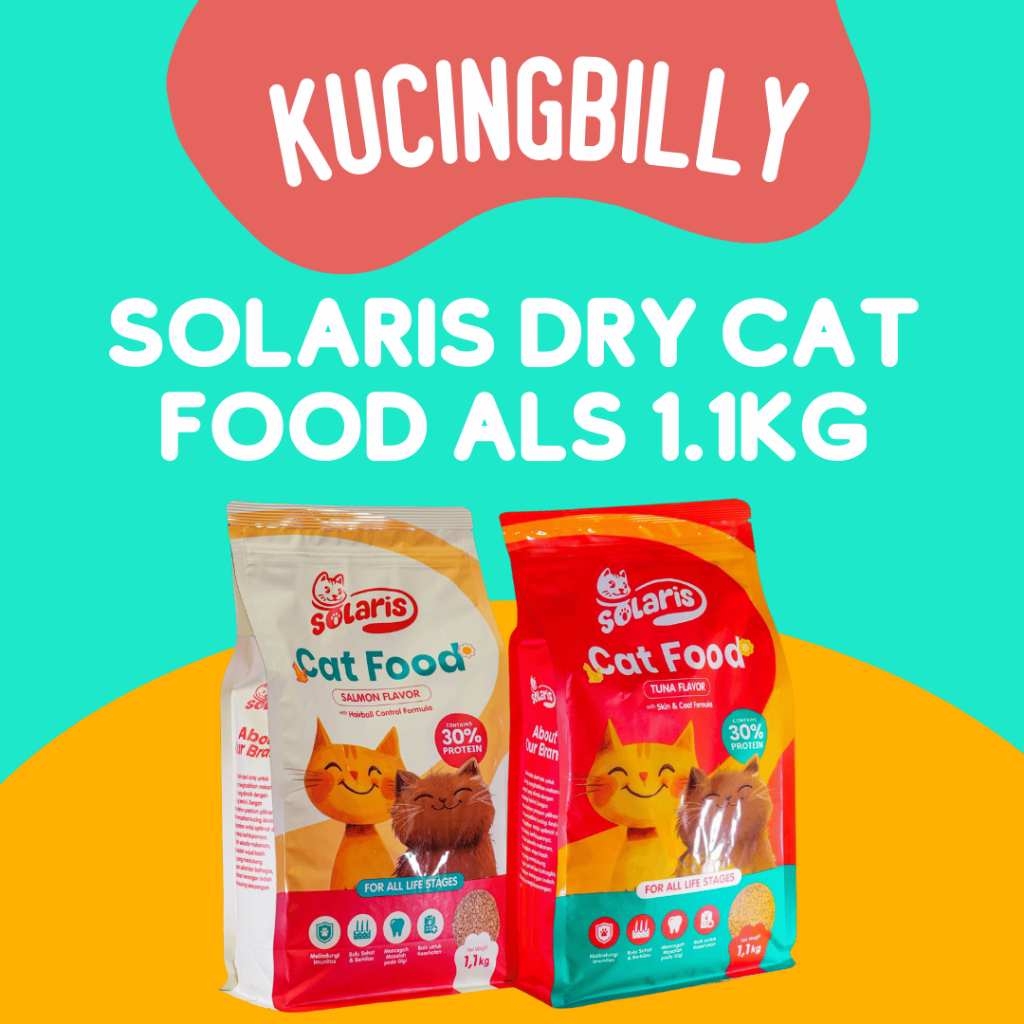 Jual Solaris cat dry food all life stages 1.1kg makanan kucing | Shopee ...