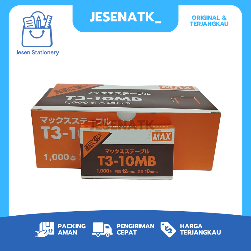 Jual MAX Isi Staples Tembak T3-10MB / Isi Staples Tembakan / Staples ...