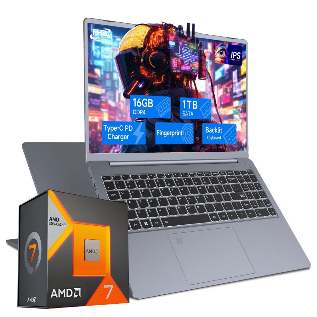 Jual Laptop AMD R7 16 inch Dual DDR5 16GB 256GB 512GB Ultra Notebook ...
