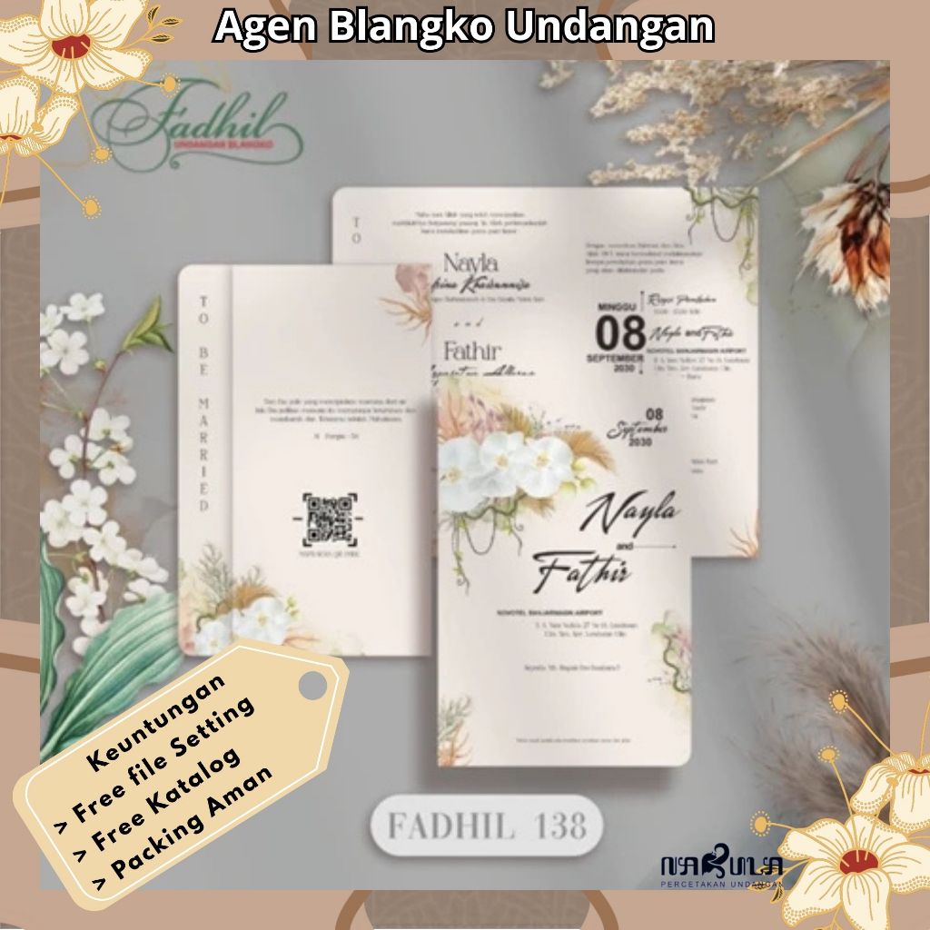 Jual Blangko Terbaru Fadhil 138 | Blangko Undangan | Blangko Kosong ...