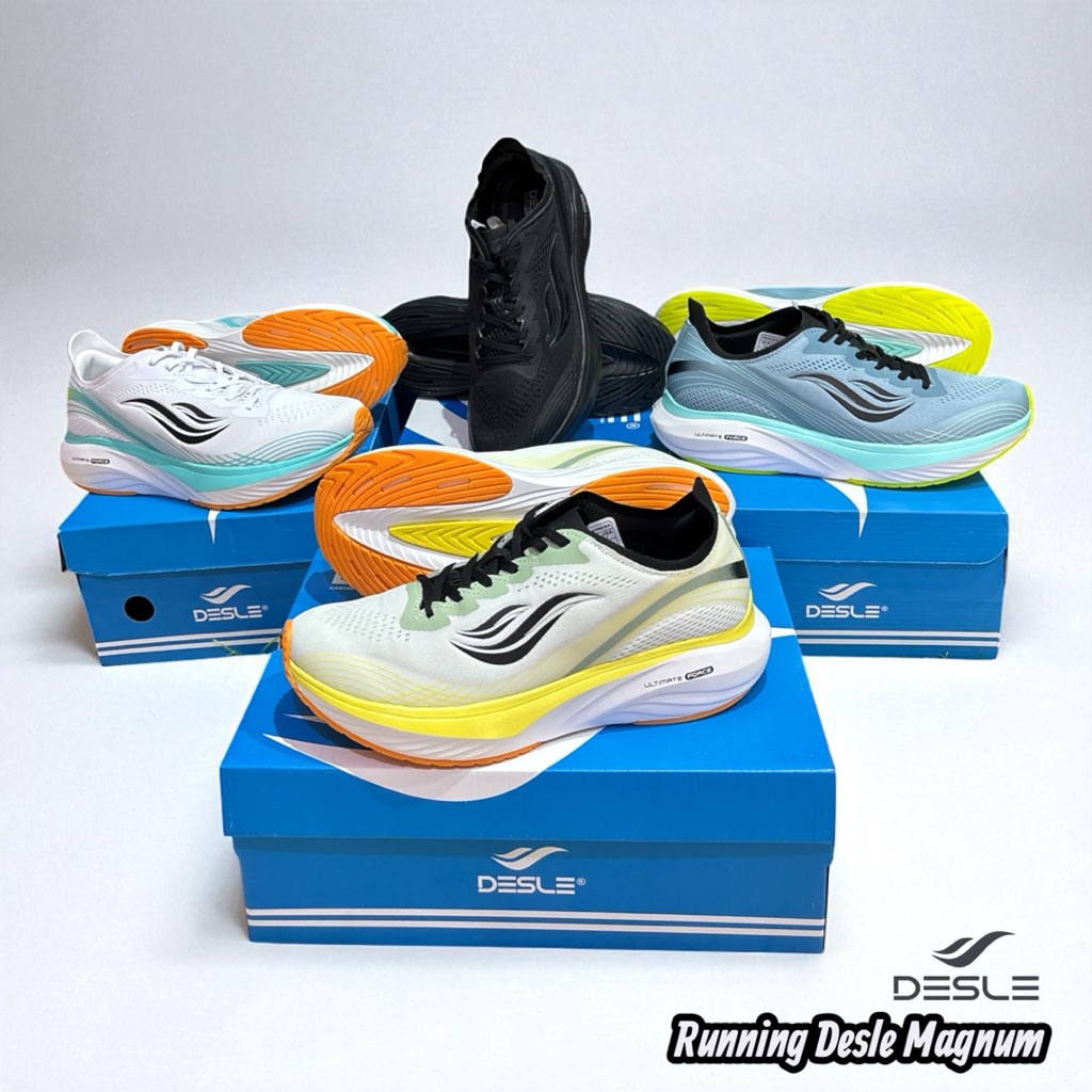 Jual SEPATU RUNNING DESLE MAGNUM BLACK/WHITE/TOSCA/ | Shopee Indonesia
