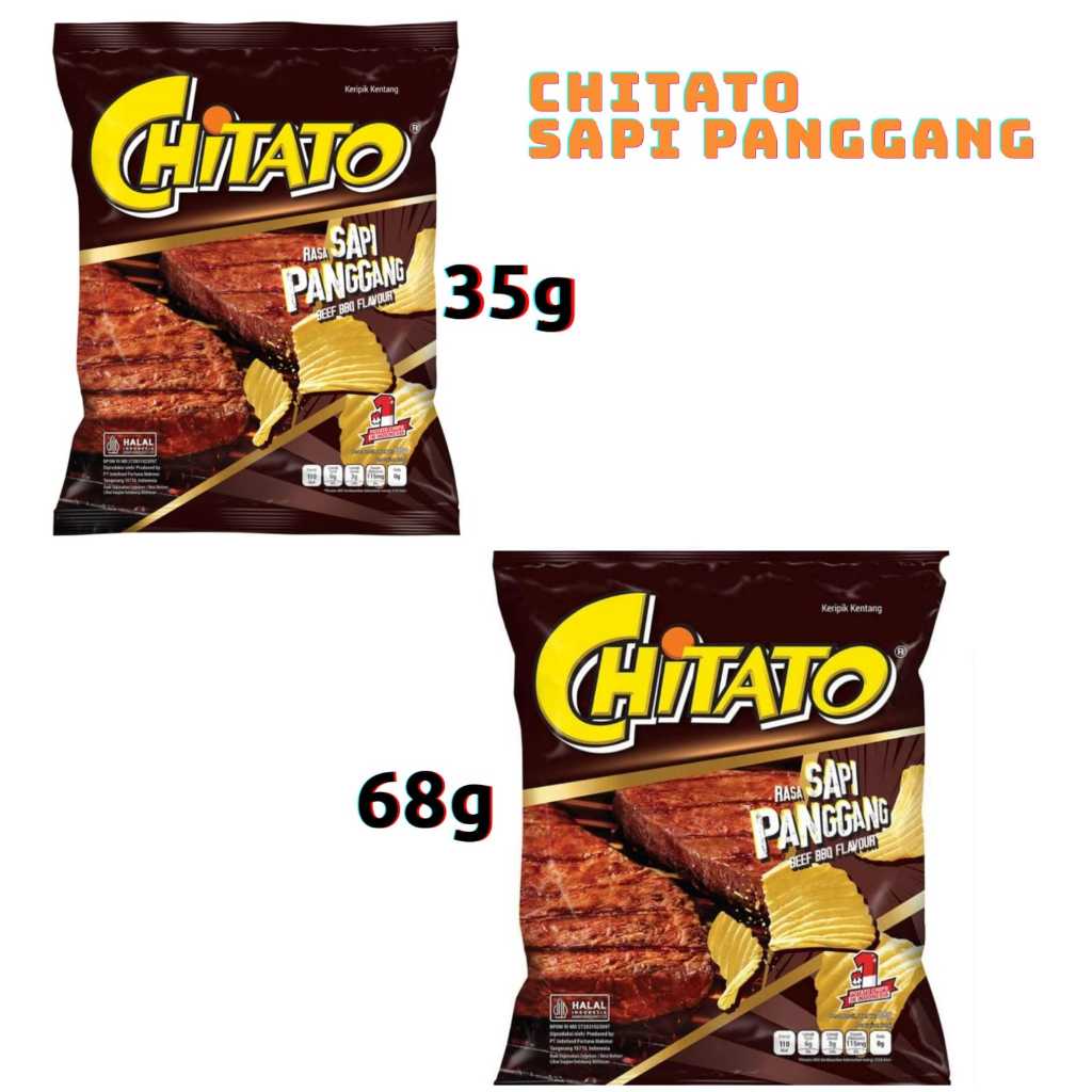 Jual Chitato Rasa Sapi Panggang Beef BBQ Flavour 35g dan 68g - Cemilan ...