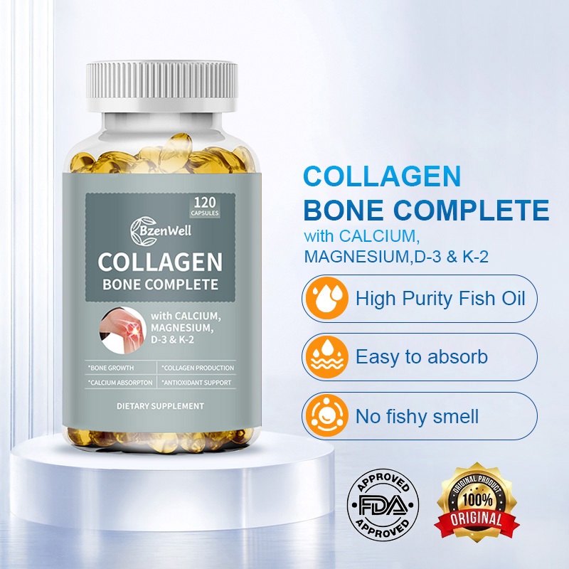 Jual BzenWell Collagen Bone Complete Supplements With Plant calcium ...